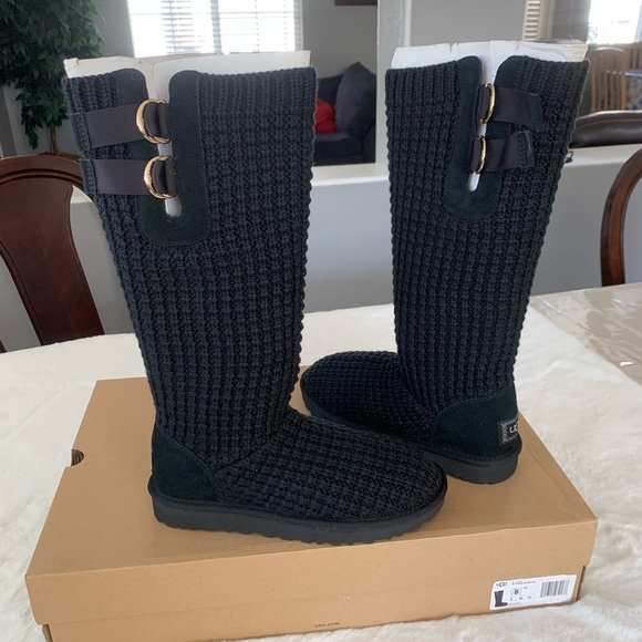 UGG | Shoes | Ugg Classic Solene Tall Knit Boots | Poshmark